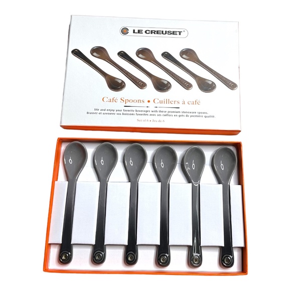 Le Creuset | Dining | Le Creuset Set Of 6 Stoneware Cafe Coffee Spoons ...
